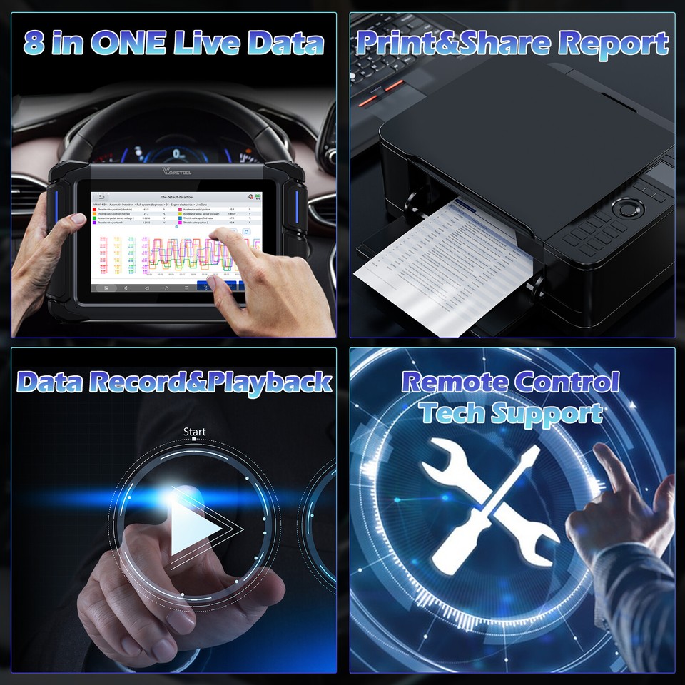 Used Car All System Diagnostic Scanner Bidirectional OBD2 Scan Tool ECU ...