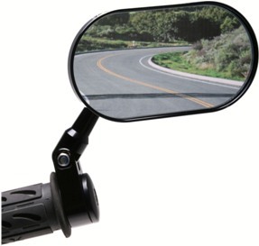 OBERON Adjustable Handlebar Clamp Mirror for 1 inch bar-OVAL HEAD ...