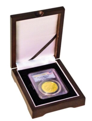 1 Certified Coin Box Mahogany Wood Style PCGS NCG IGC Case Best Price ...