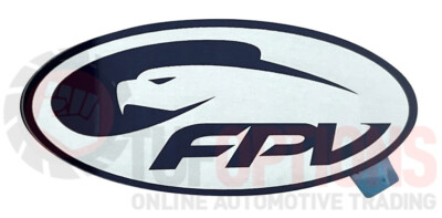NEW GENUINE Ford FPV BA-BF Engine Cover BLUE FPV Badge - 90 mm x 30 mm ...