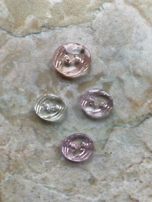 Glass Look 2 hole buttons 6 pack choose colour size G48,57,58,64 | eBay UK