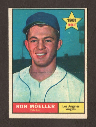 1961 Topps Baseball Card #466 Ron Moeller – Los Angeles Angels | eBay