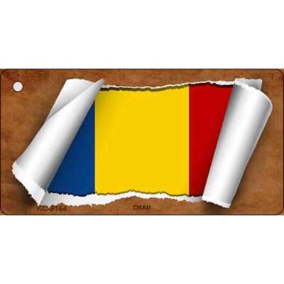 Chad Flag Scroll Novelty Aluminum Key Chain KC-9154 | eBay