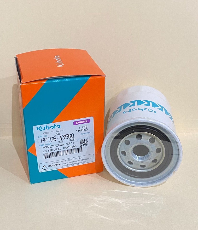 NEW KUBOTA OEM FUEL FILTER # HH166-43560/S.S 16631-43560 19090-55580 ...