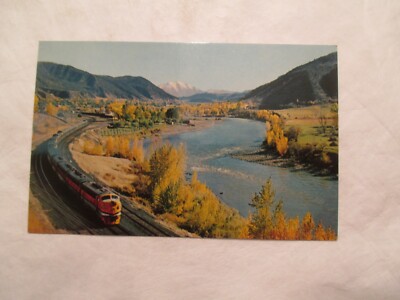 Postcard Railroad California Zepher along Colorado River railway Train ...