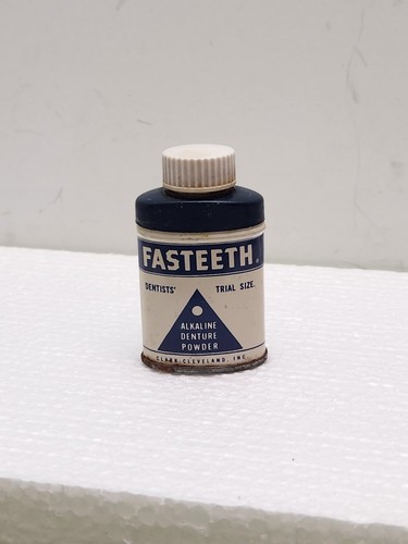 1950's Fasteeth Trial Size Tin USA | eBay