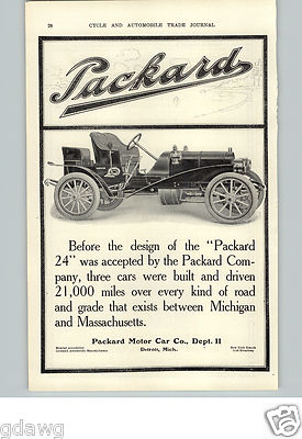 1905 PAPER AD Packard Car Auto Automobile 1906 Logan Model I 10 HP Air ...
