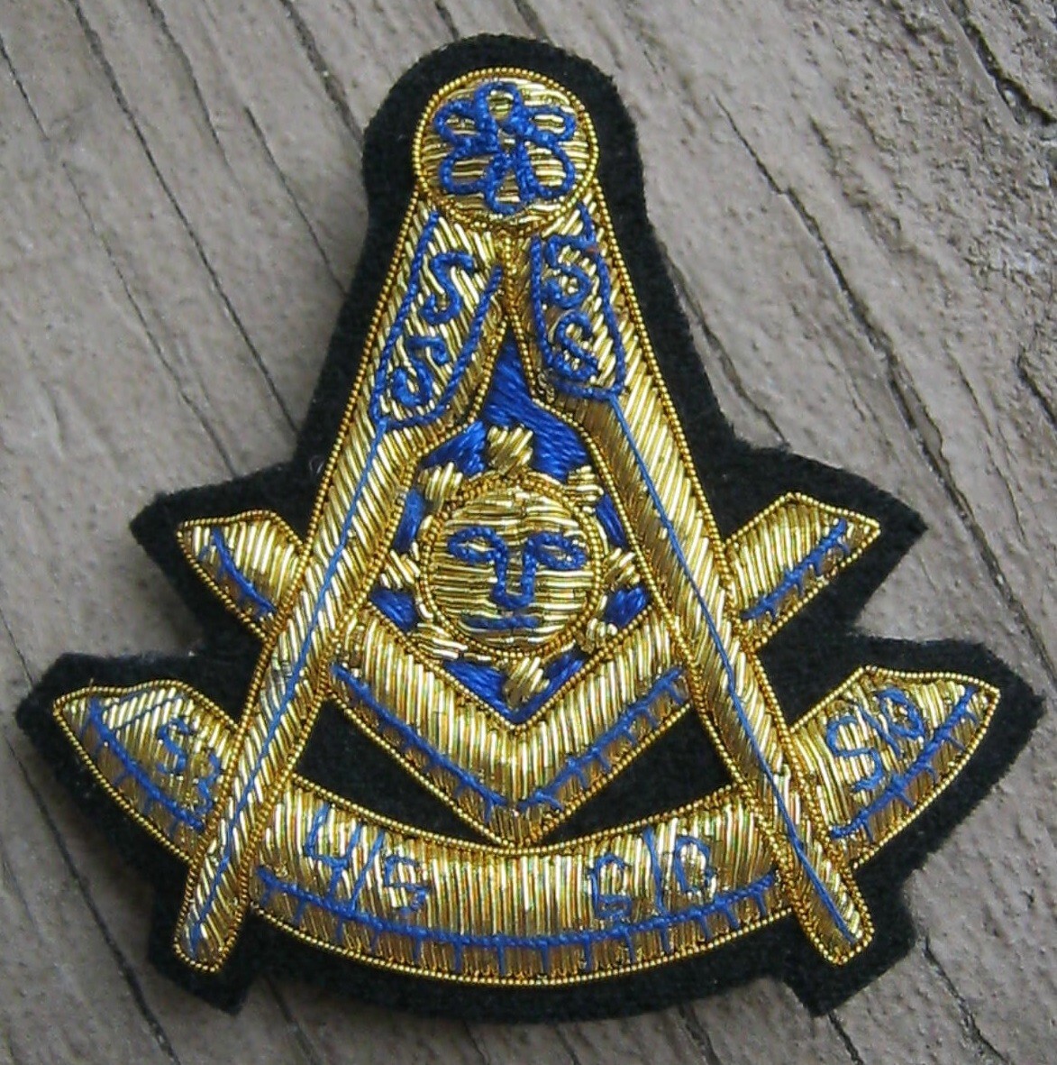 MASONIC PATCH PIN FREE MASONARY GRAND LODGE OFFICER EMBROIDERY PAST ...