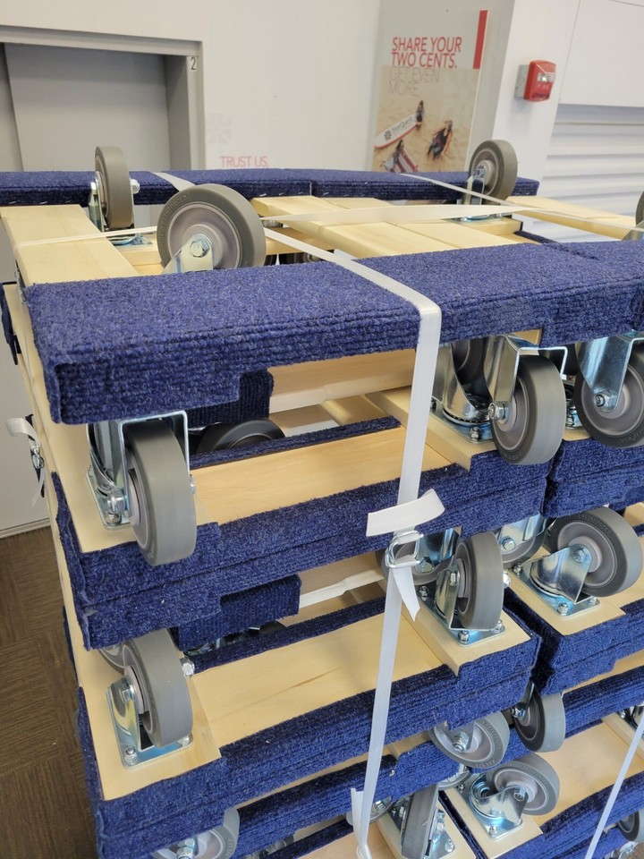 Moving Dolly Cart Heavy-Duty 4" Wheel Casters Moving Furniture ...