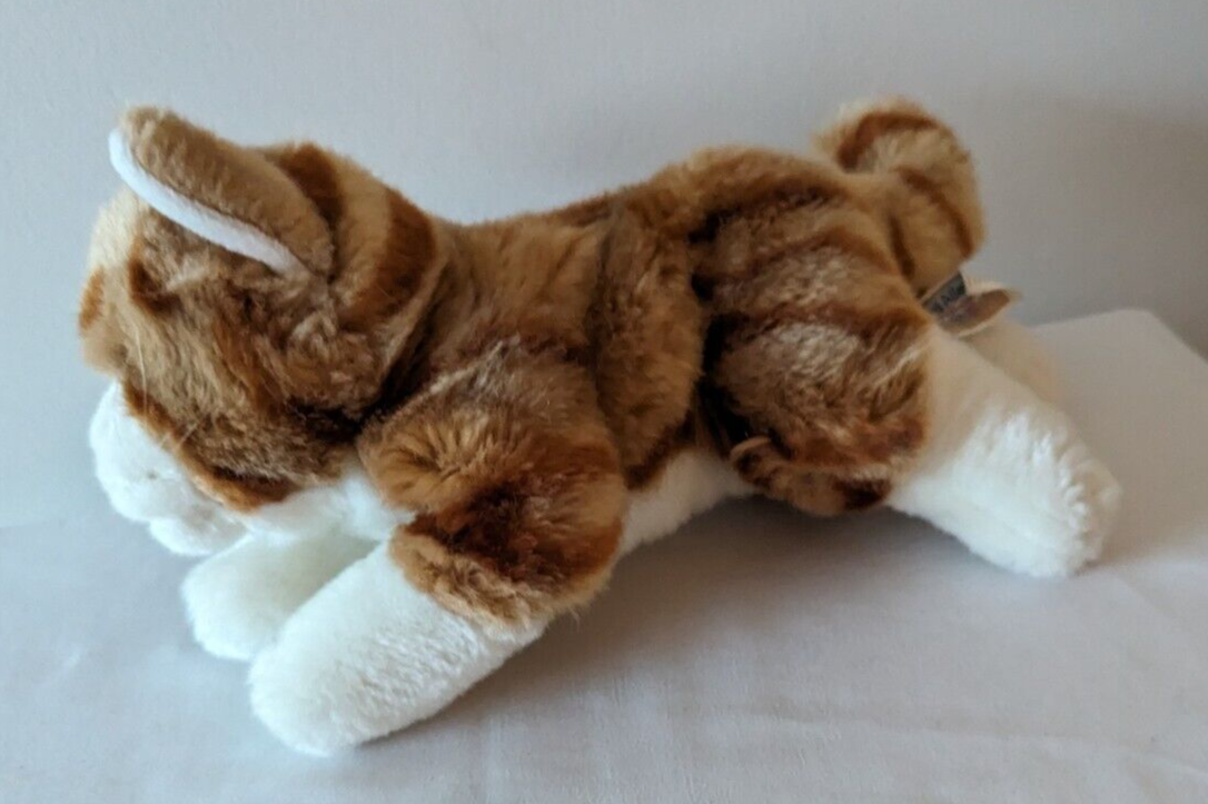 Animal Alley Cat 10" Plush Orange Tabby Kitten Realistic Toys R Us ...
