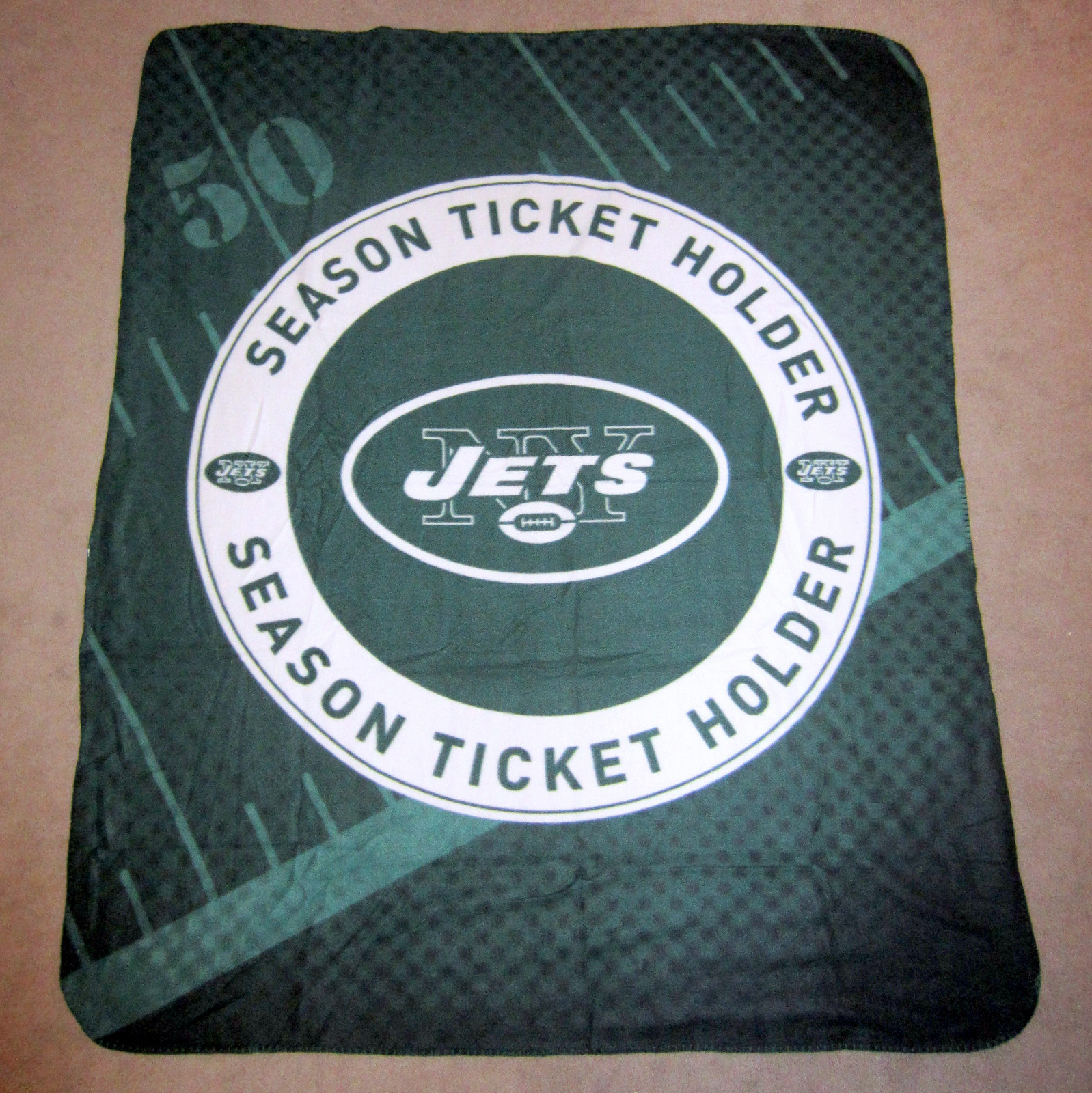 New York Jets Fleece Throw Blanket 50" x 60" Green White NFL NY NEW | eBay