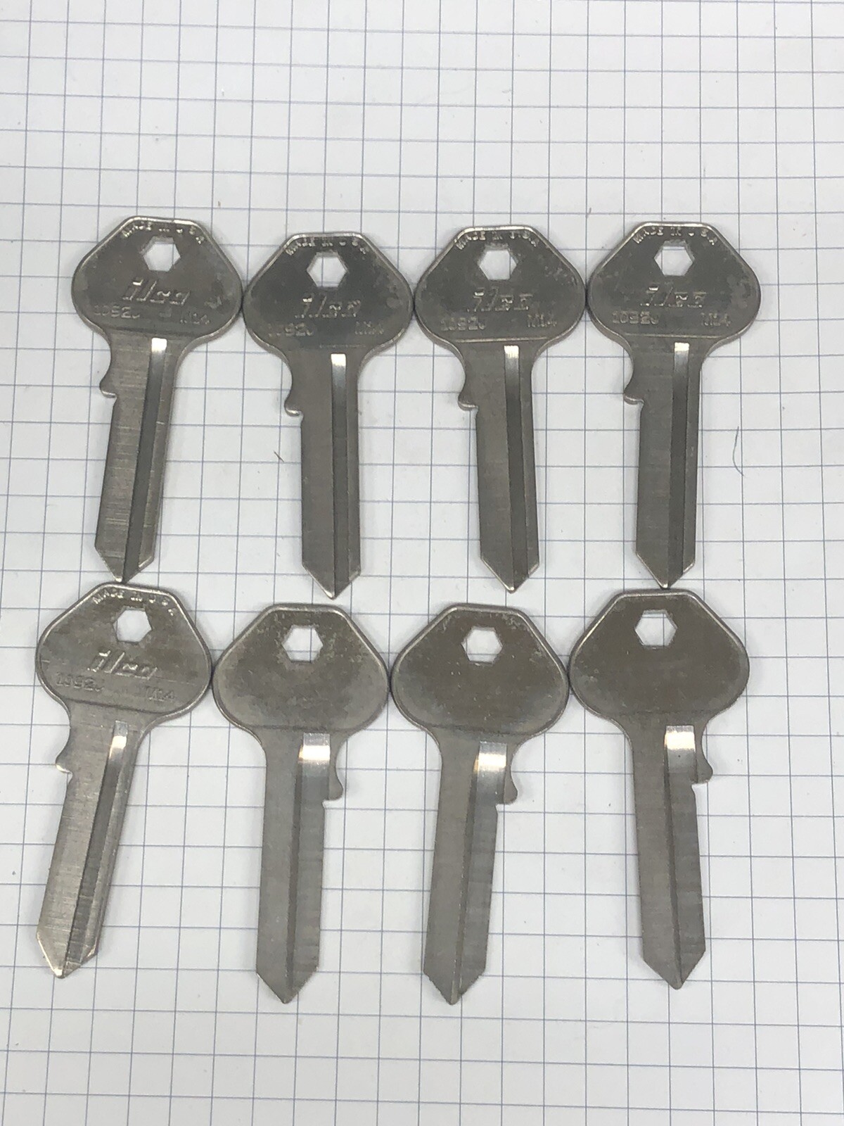 Lot of 8 M14 Blanks Ilco Master Padlock Keys Lock-sport Locksmith | eBay