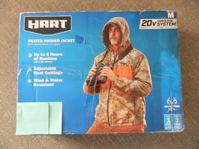 NEW HART 20-Volt Heated Jacket Size Medium Realtree Xtra Camouflage ...