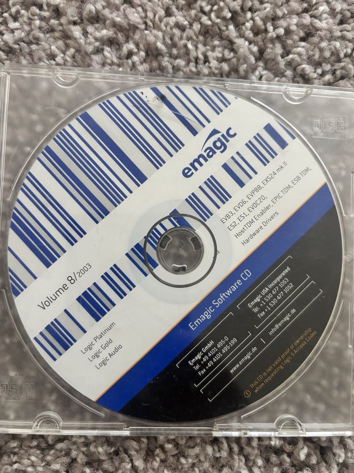 Emagic 6/2 Audio Interface with Emagic Volume 8 Software CD | eBay