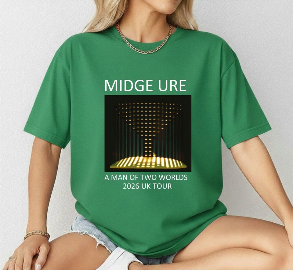 Midge Ure T Shirt, the Man of Two Worlds World Tour 2026 T-Shirt | eBay