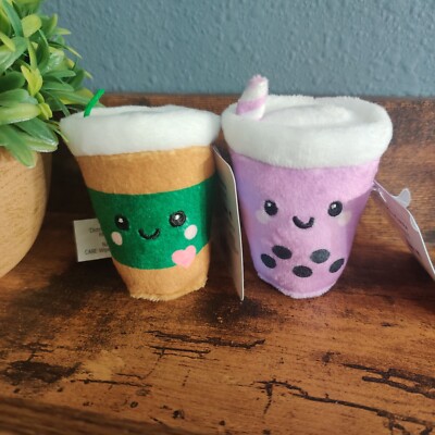 Boba Tea Mini Plush Nwt Coffee Drink Kids Toy Set New Stuffed Fast Food ...