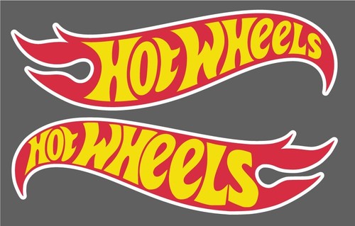 Hot wheels logos 8"l x 2.5"h (each decal) left and right side decal ...