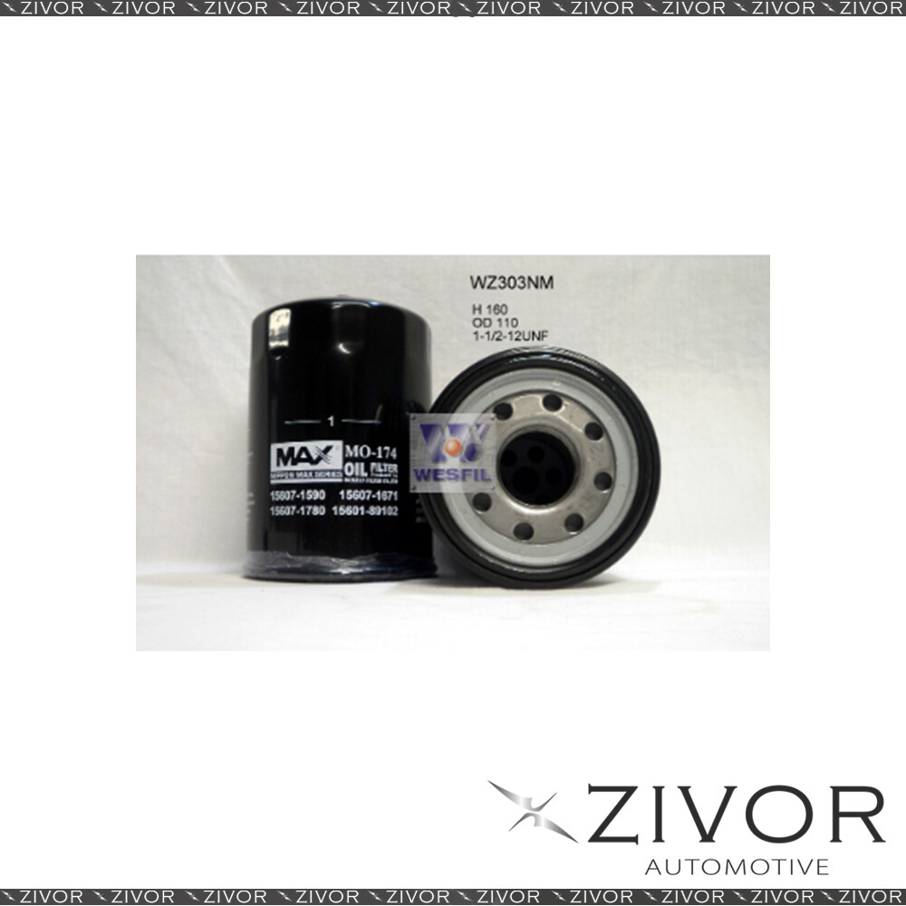 New NIPPON MAX Oil Filter For Hino Ranger 5 - FC3J 6.6L D 1996-2003 ...