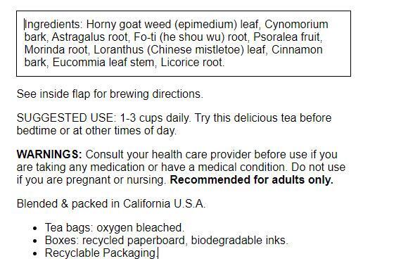 Triple Leaf Tea Horny Goat Weed Tea 20 Bag(S) | eBay