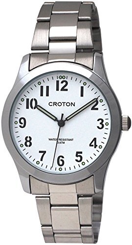 Croton Watch RT-168M-C Men's Silver Made in Japan Stainless Steel Band ...