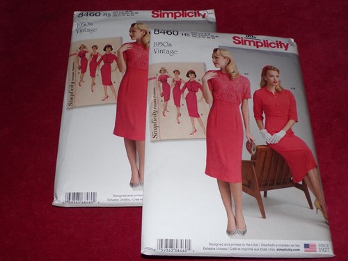 🌺1959 SIMPLICITY #8460 / #3062-LADIES SLEEVELESS DRESS & JACKETS ...
