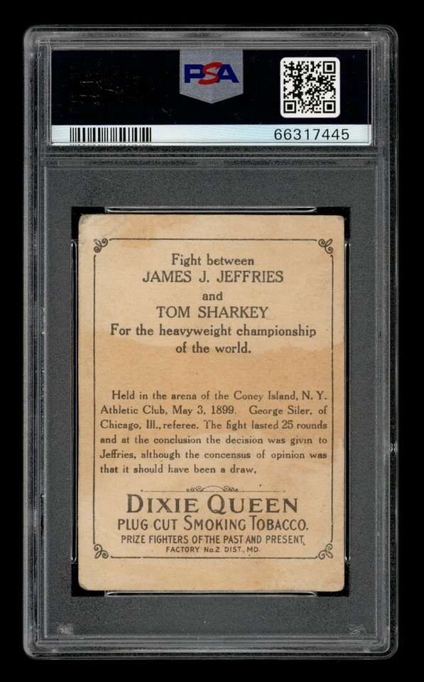 1910 T223 Dixie Queen Prize Fghtr Pst & Prsnt Set-Break Jeffries ...