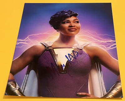 MEAGAN GOOD SIGNED SHAZAM SUPER HERO DARLA PROMO 8X10 PHOTO AUTOGRAPH ...