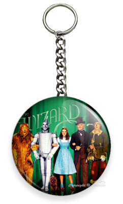 WIZARD OF OZ SCARECROW COWARDLY LION TIN MAN KEYCHAIN KEY CHAIN RING ...