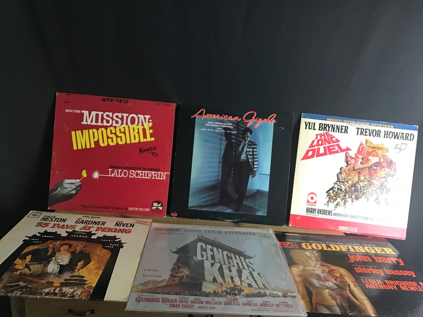 VINTAGE LOT OF 31 USED SOUNDTRACK RECORDS/LP FILM SCORES/CLASSICS GONE ...