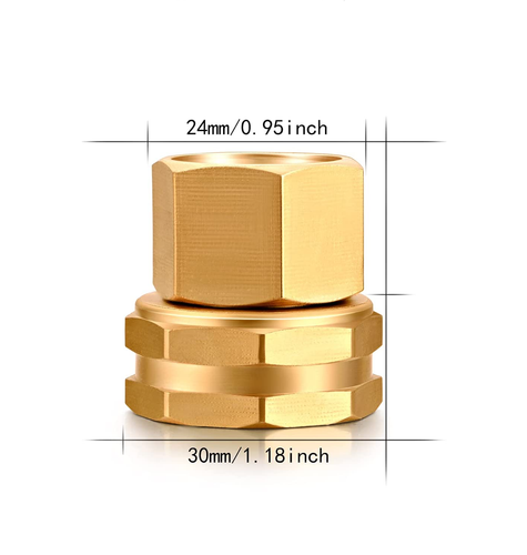 Ember-S-guard™ ESG2-BLAK Unit with Brass Shut Off Valve & Swivel ...