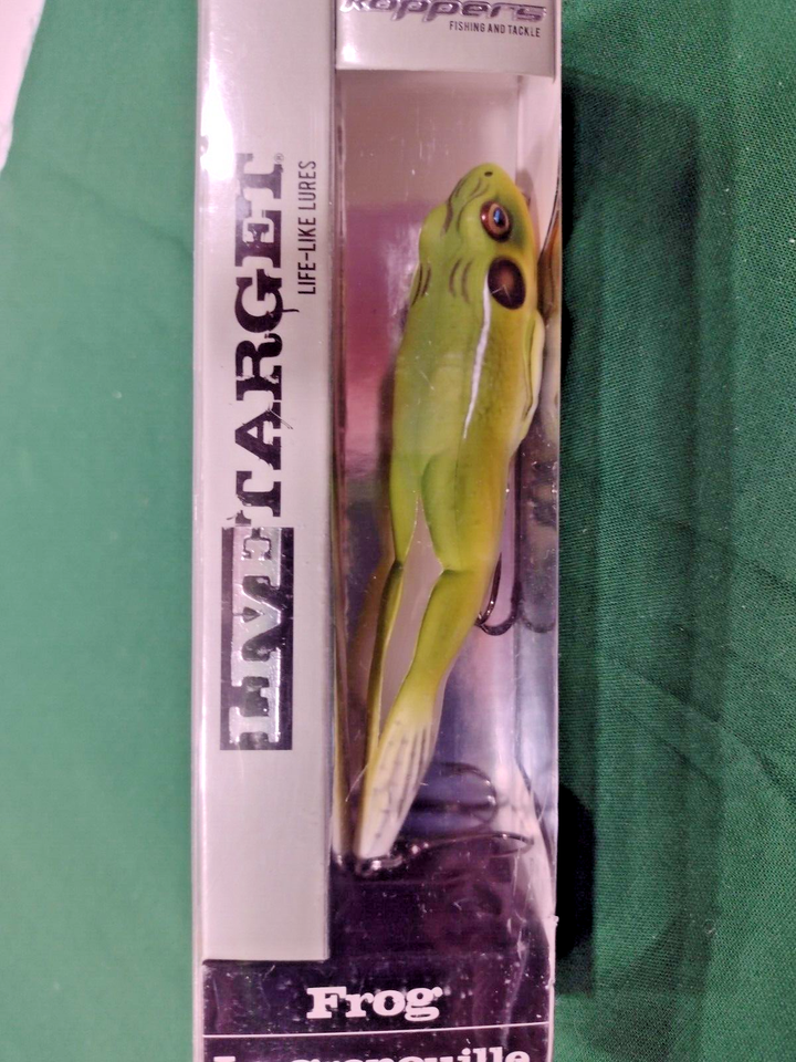 Koppers LiveTarget Frog Lures Surface Walking Frog Fishing Lure Bright ...