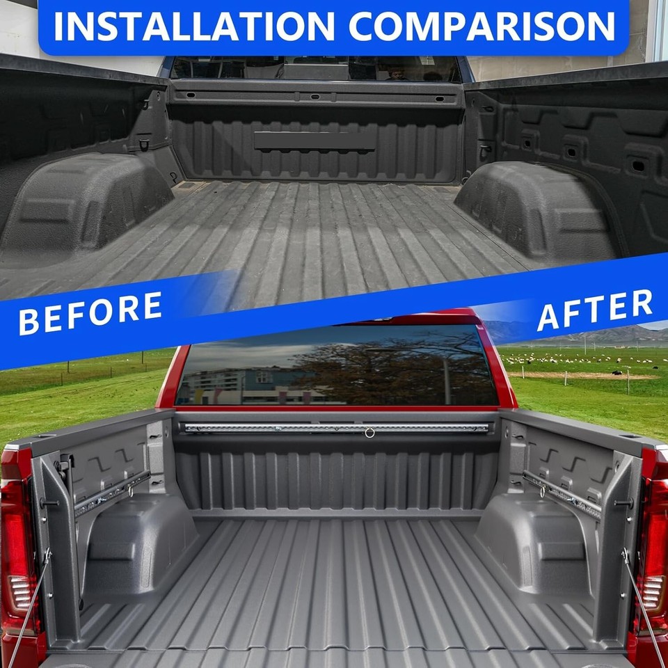For 2019-2026 Chevy Silverado GMC Sierra 1500 Trail Rail System Tie ...