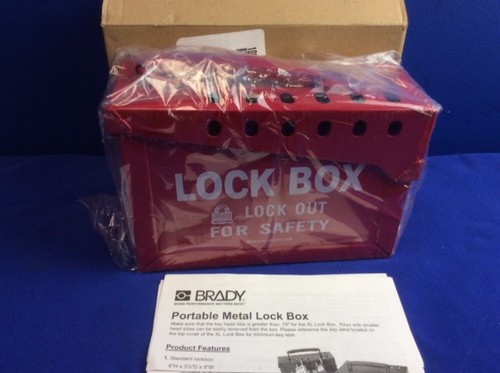 BRADY 65699 PORTABLE METAL LOCK BOX | eBay