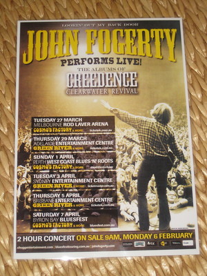 JOHN FOGERTY - CREEDENCE CLEARWATER REVIVAL - AUS TOUR - PROMO TOUR ...