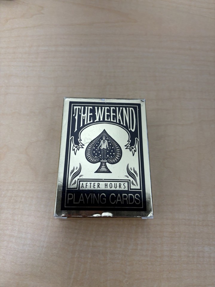 The Weeknd After Hours Xo Gold Playing Cards Deck RARE LIMITED EDITION ...
