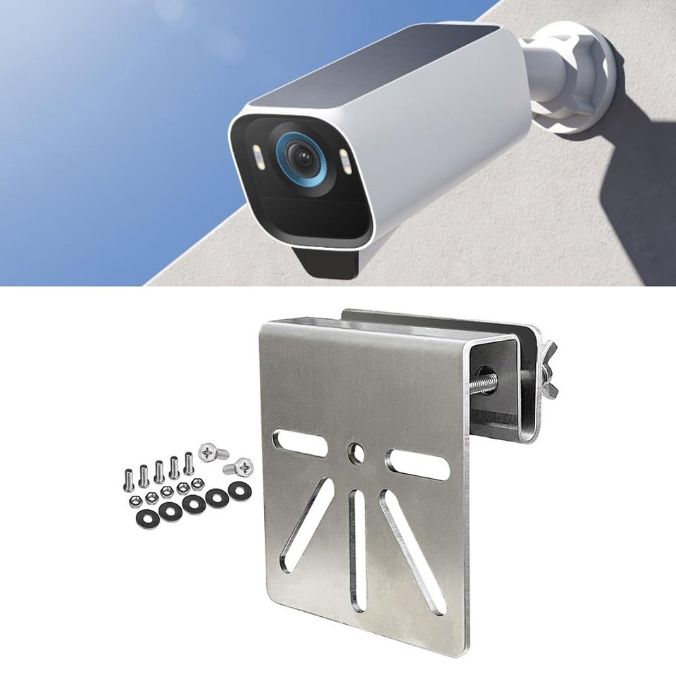 Sleek Design Metal Gutter Mount Bracket Tailored for EufyCam S3 Pro ...