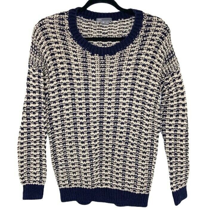 VINCE MERCERIZED TEXTURE COTTON WOMEN SWEATER SIZE XS… - Gem