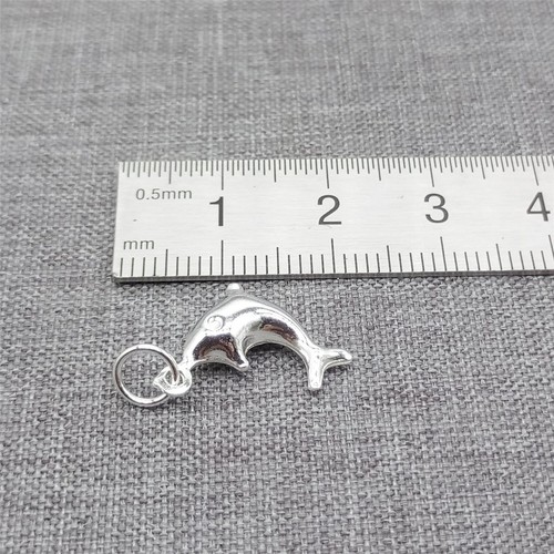 8pcs of 925 Sterling Silver Shiny Hollow Dolphin Charms Ocean Sea ...