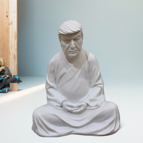 Trump Buddha Statue Resin Trump Crafts Decor Donald Trump Statue for ...
