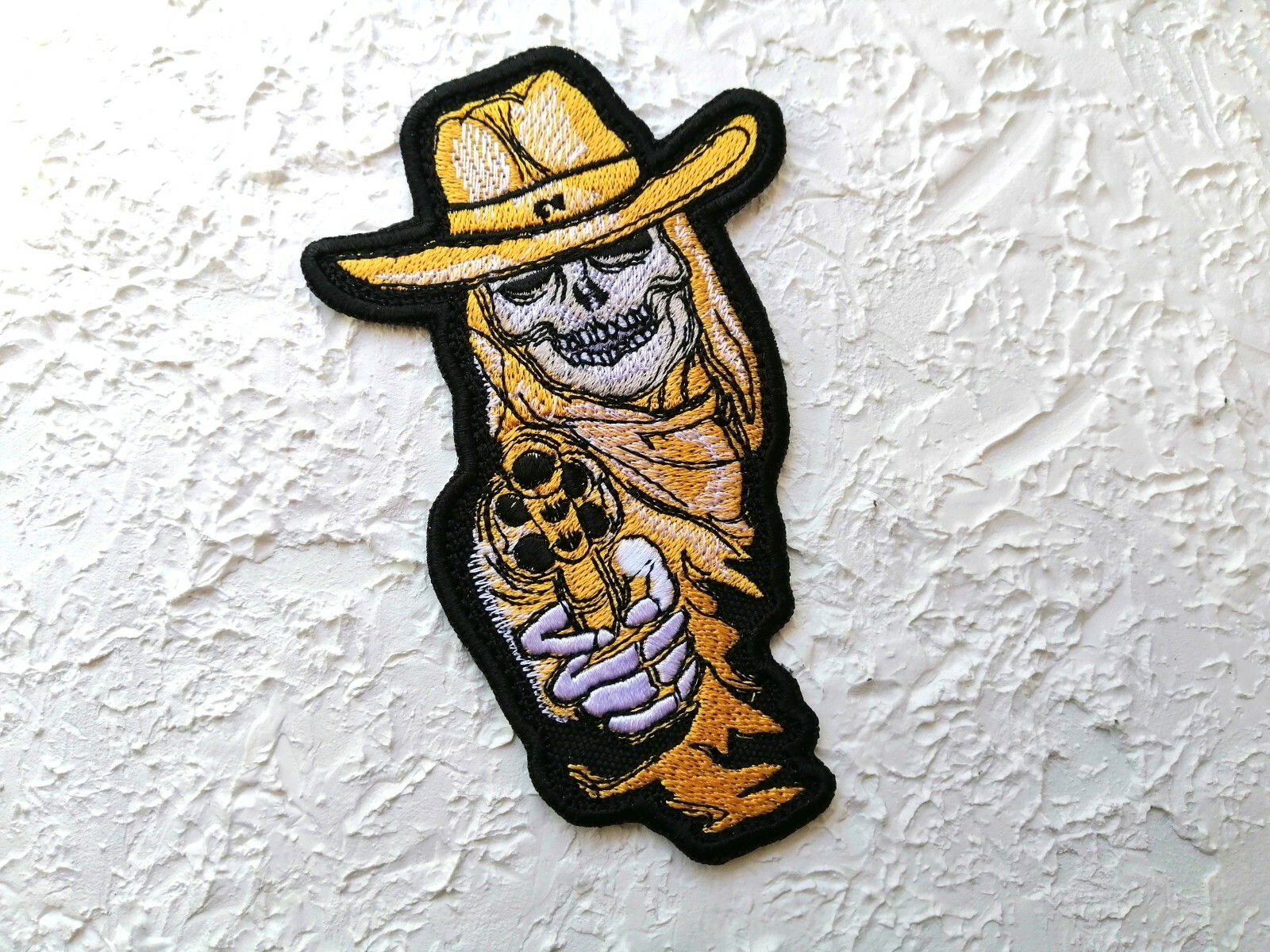 Embroidered patch Iron on. Cowboy skull Patch. | eBay