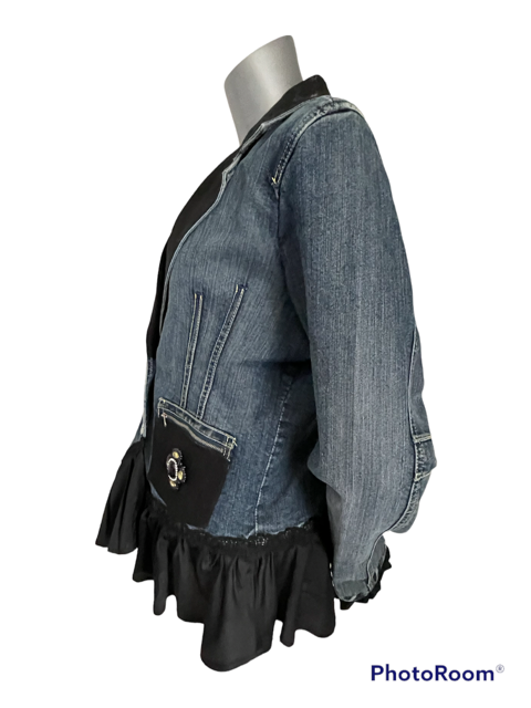 OOAK Unique Refashioned Handcraft Renaissance Women's Denim Jean Jacket ...