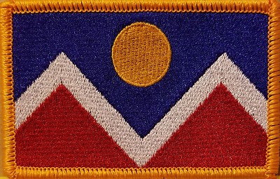 DENVER COLORADO Flag Embroidered Iron-On Patch Morale Tactical Emblem ...
