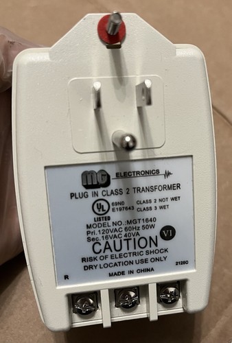 Plug-In Wall Transformer MGT 1640 16.5 VAC 40VA | eBay