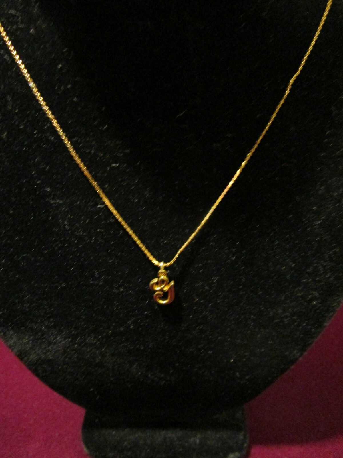 Biagi Gold Tone Metal Necklace, "G" Pendant | eBay