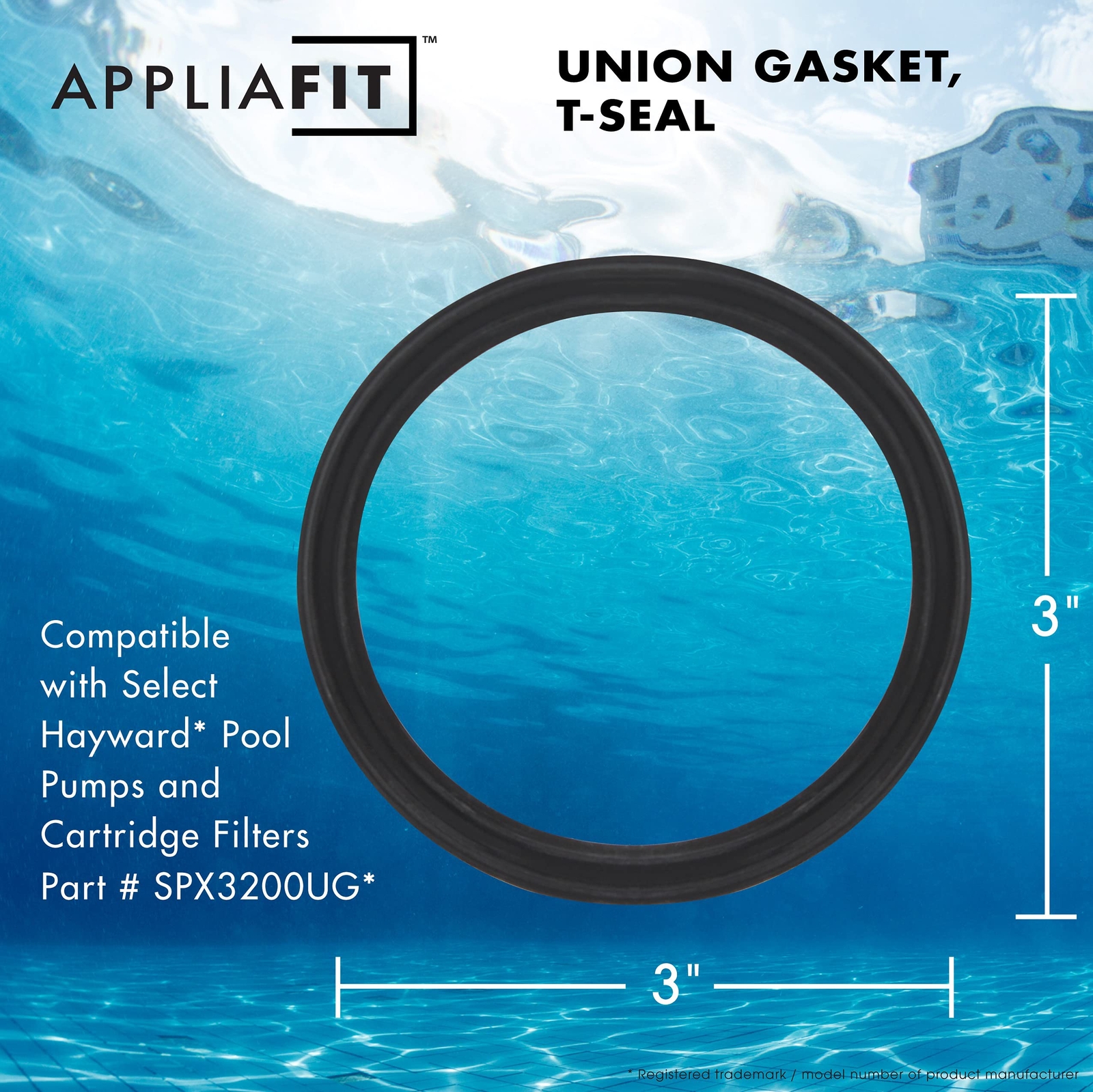 AppliaFit 4-Pack Union Gasket T-Seal Compatible with Hayward SPX3200UG ...