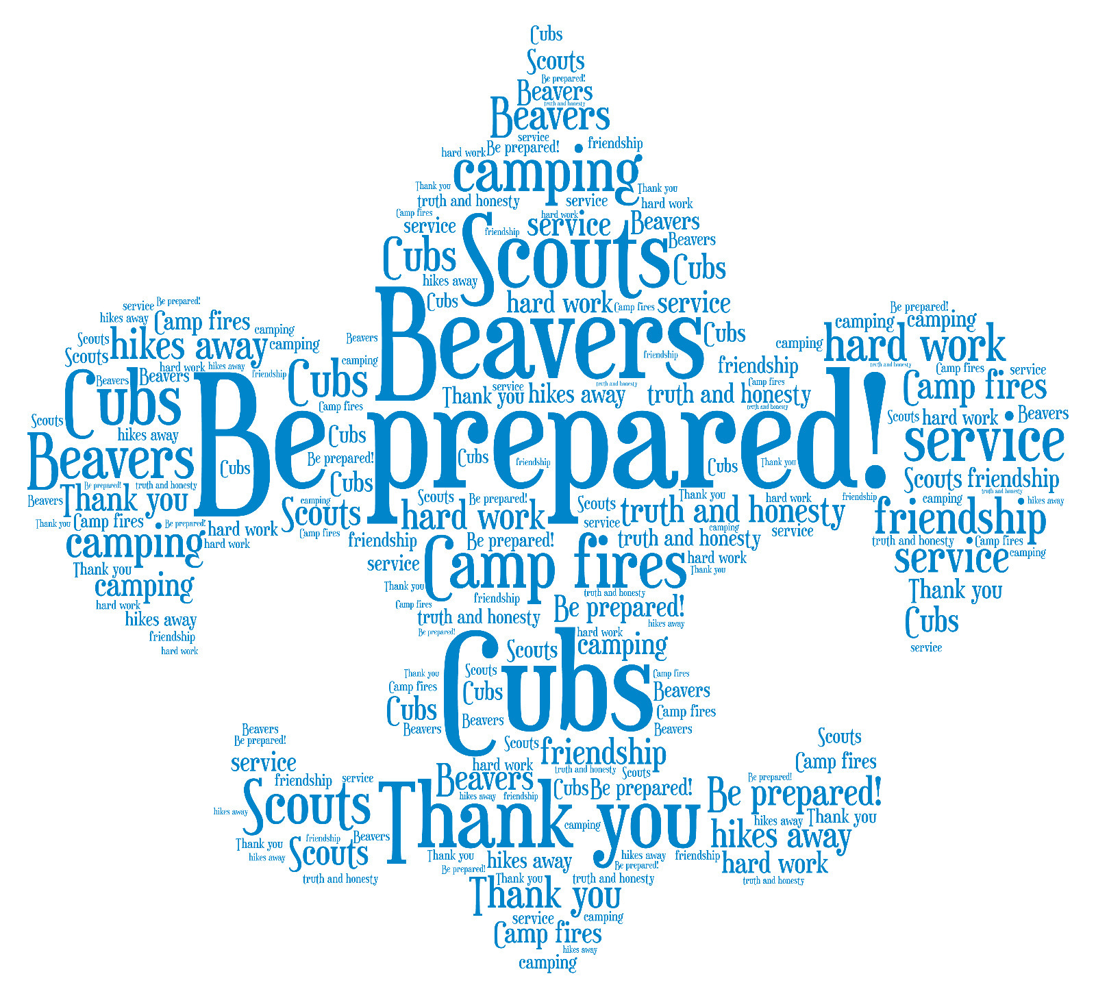 Personalised Fleur de Lis - Scout Beavers Word Art Print Gift | eBay UK