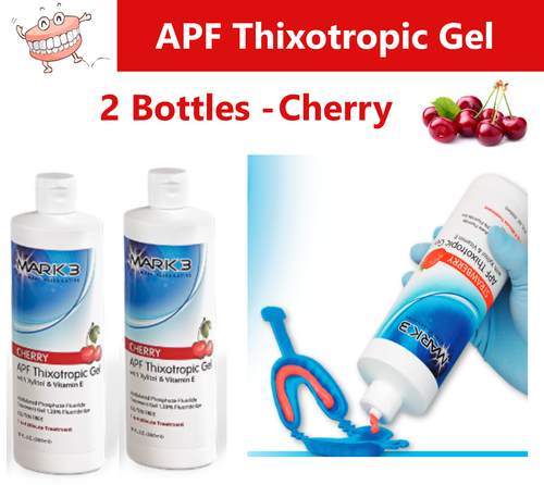 2/Pk Dental Flouride Gel APF Thixotrophic Fluoride 1.23% 17 Oz,CHERRY ...