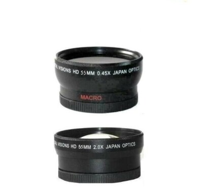 Wide Angle and 2X Telephoto Lens For Panasonic DMC-FZ70 DMC-FZ72 DC ...