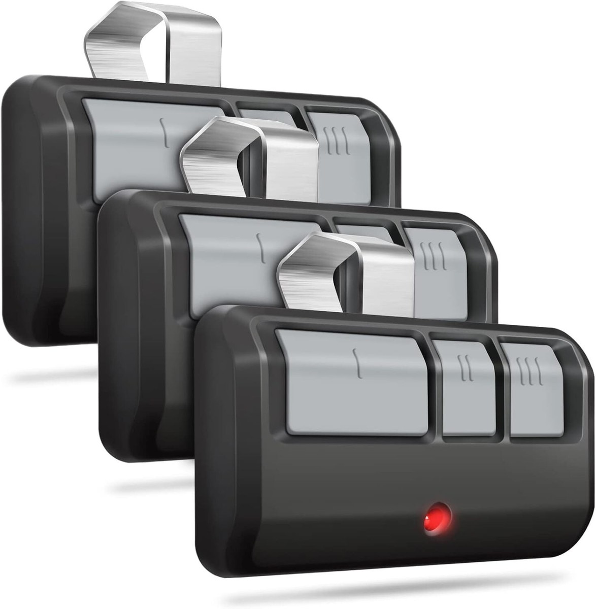 Black Three Button Remote Garage Door Uonlytech 2pcs 3 3 Button Garage