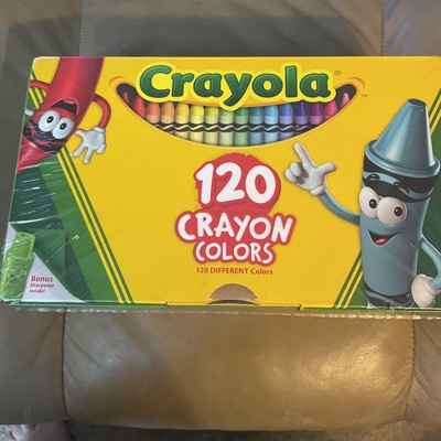 CRAYOLA Standard Crayons Assorted Colors Box Of 120 Crayons + Bonus ...